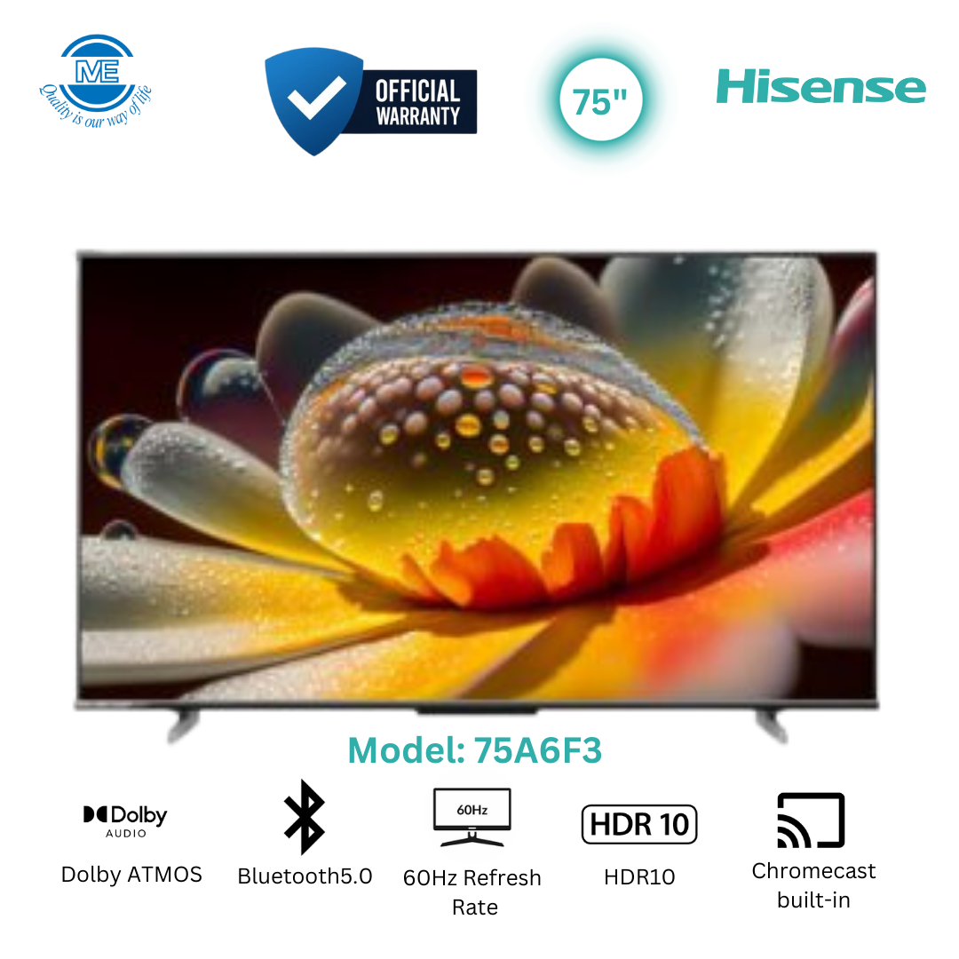 HISENSE 75″ Bezelless Smart LED TV | 75A6F3 | Daraz.com.bd