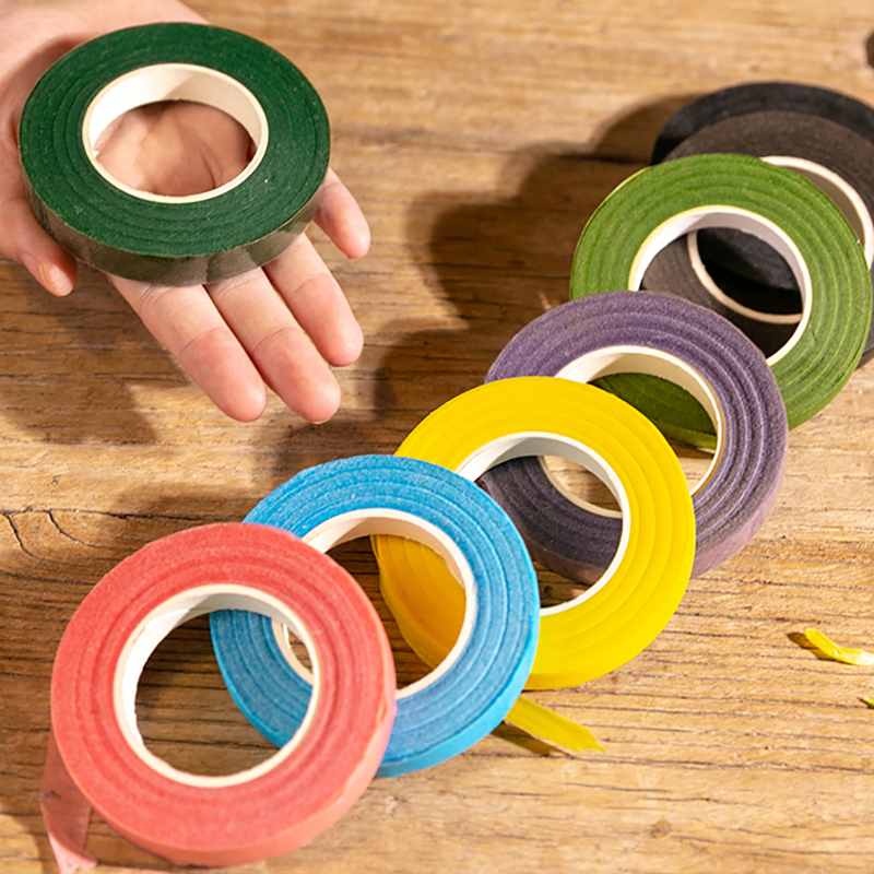 Floriculture Tape Self-adhesive Bouquet Floral Stem Paper Tape Stamen ...