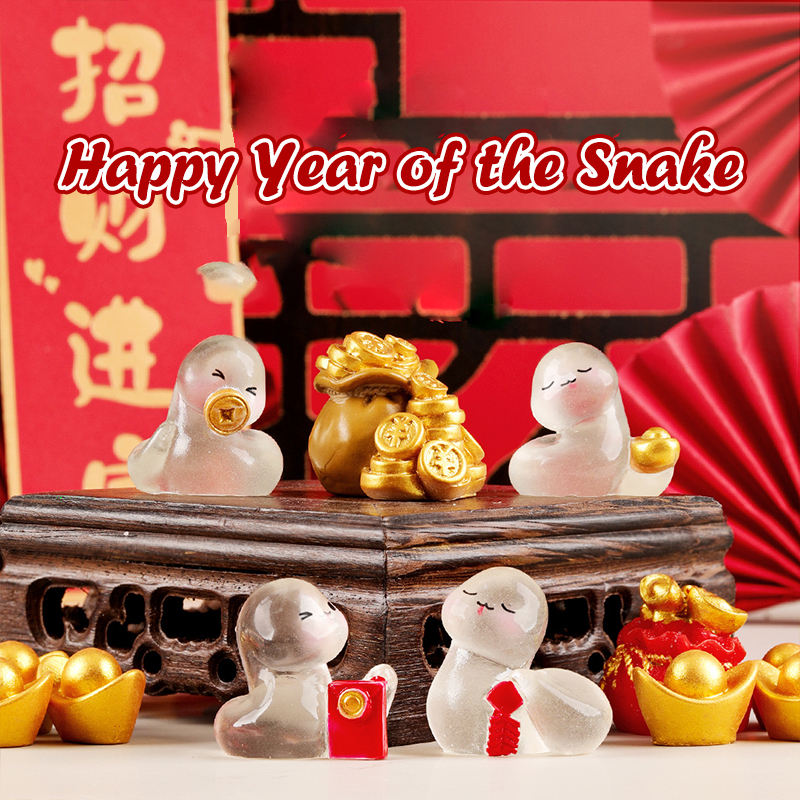 1PC Micro Landscape Mini Luminous Snake Figurines Desk Decoration ...