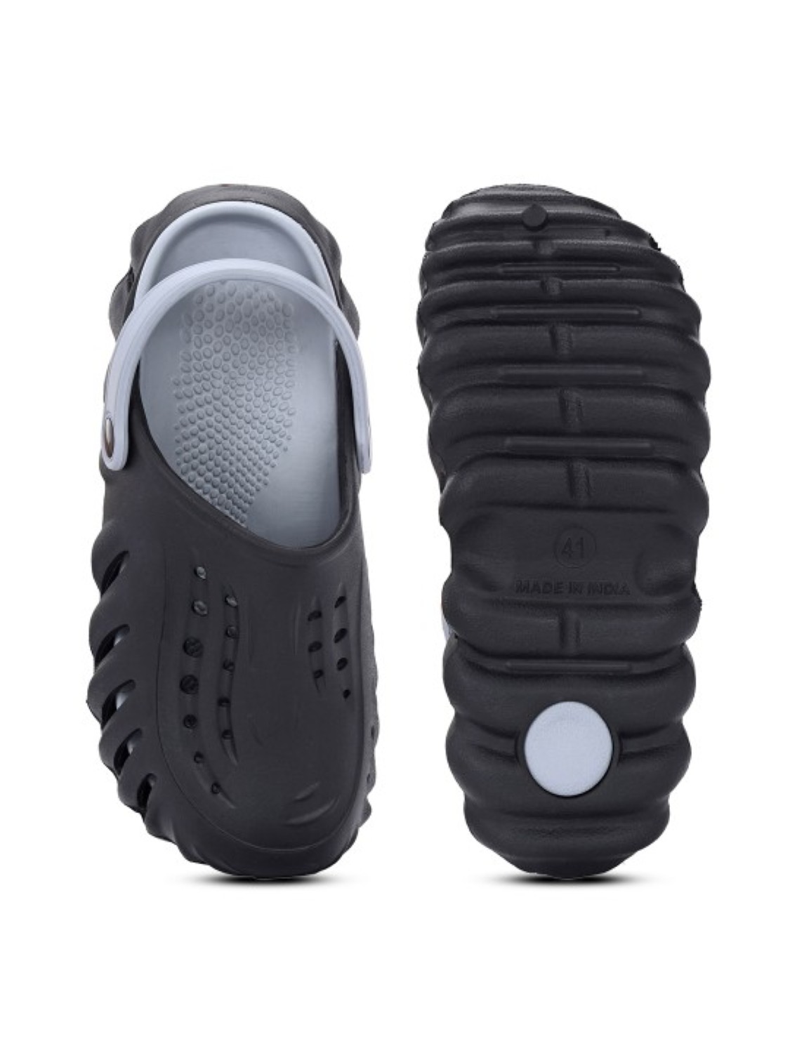 HRX by Hrithik Roshan Black Self Design Croslite Clogs For Men | Daraz ...