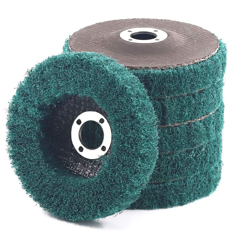 10Pcs Nylon Fiber Buffing Wheel Scouring Pad Flap Polishing Disc for ...