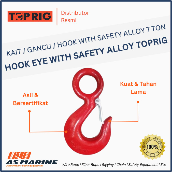 Hook / Kait / Gancu Eye With Safety Alloy 7 Ton TOPRIG | Lazada Indonesia
