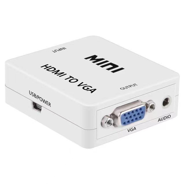 ตัวแปลง เอชดีเอ็มไอ HD To VGA Converter With Audio Port HDMI2VGA 1080P ...