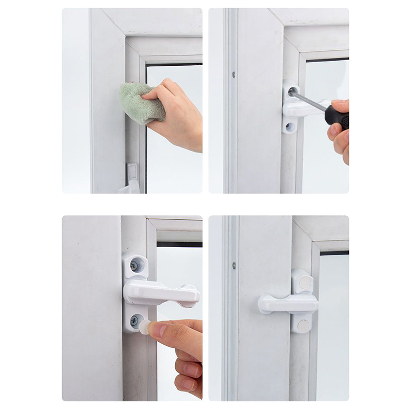 Window Door Sash Lock Plastic Child Safe Security Window Door Sash Lock ...