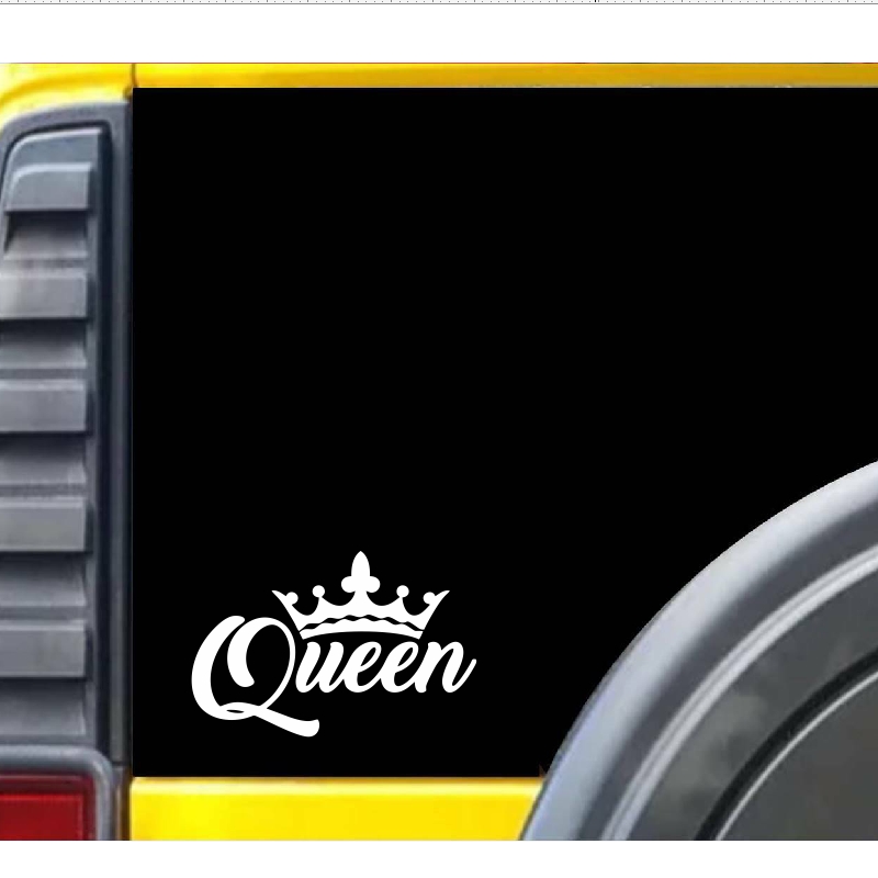 【NaturalNest】Crown Queen Car Lateral Sticker Adhesive Macbooks Custom ...