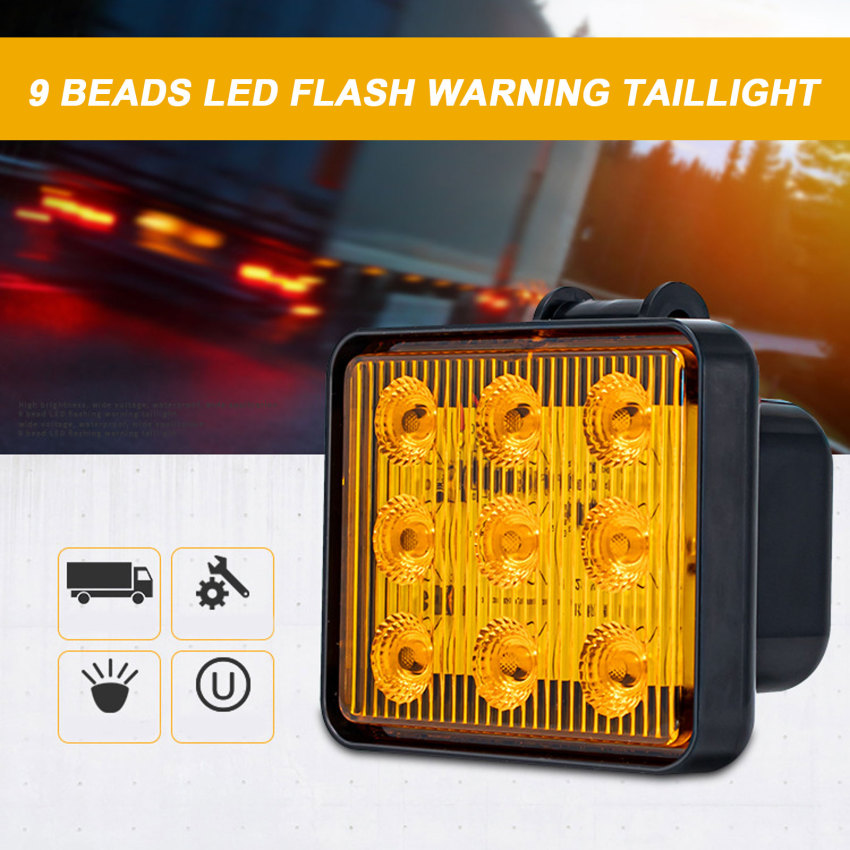 Bright Truck Flashing LED Warning Light 12-80V Universal Pickup Truck ...
