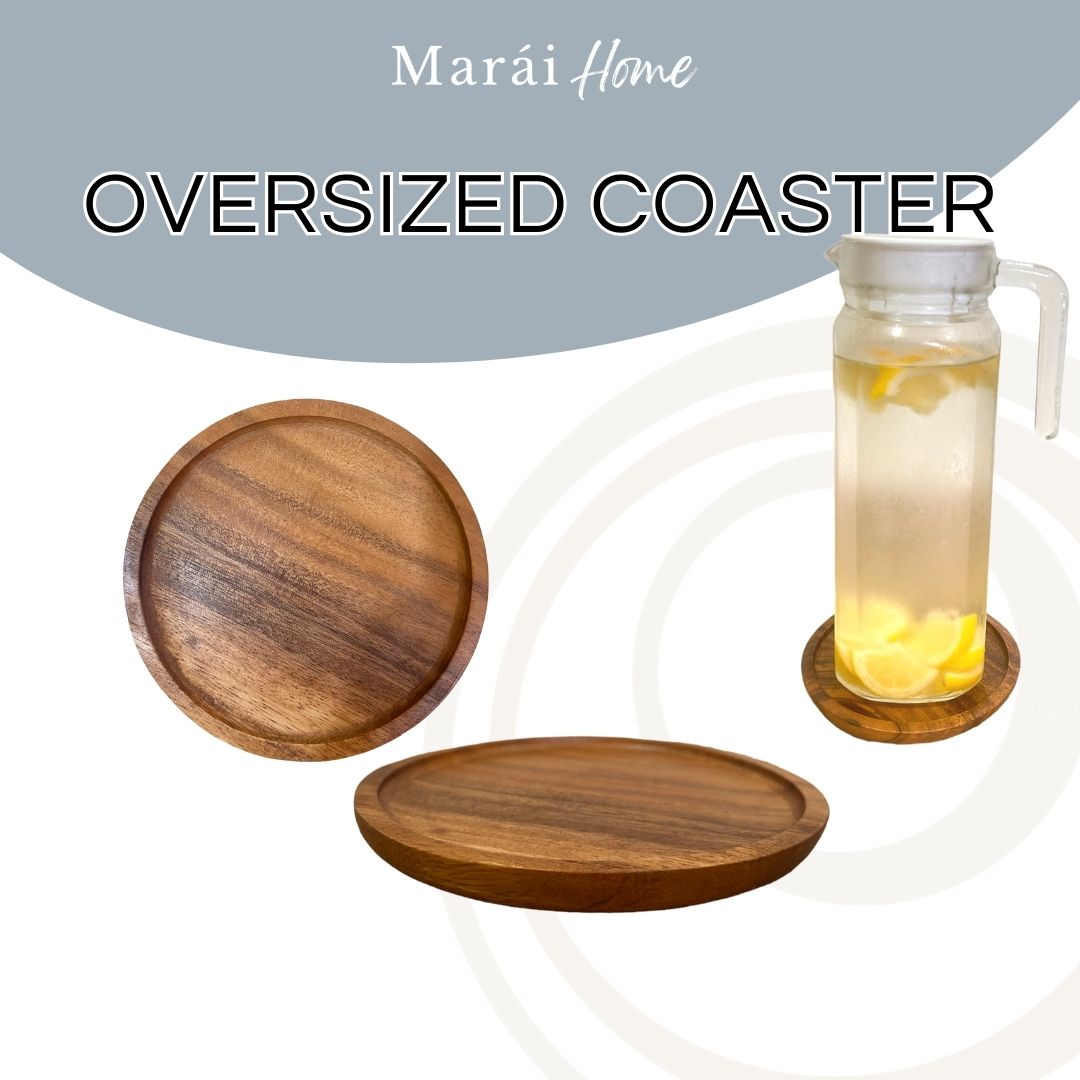 Marai Home Big Oversized Wooden Coaster 5 inches for pitcher | Lazada PH
