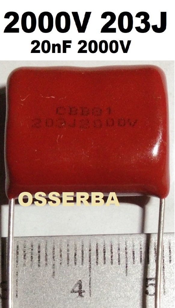 Milar 2000v 20nF 203J 203 CBB Mylar Capacitor 1 buah | Lazada Indonesia