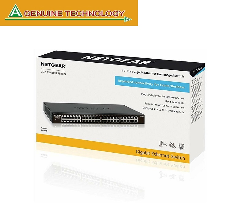 Netgear GS348 48-Port Gigabit Ethernet Unmanaged Switch - Desktop ...