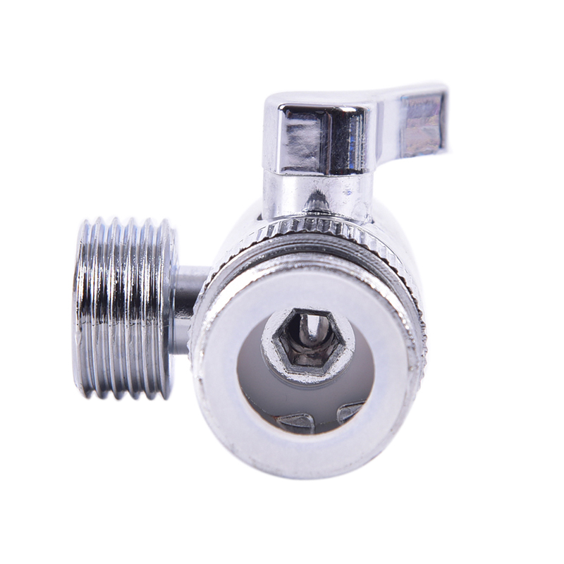 Brass 3-way Diverter Valve Faucet Connector Adapter Three Head Function ...