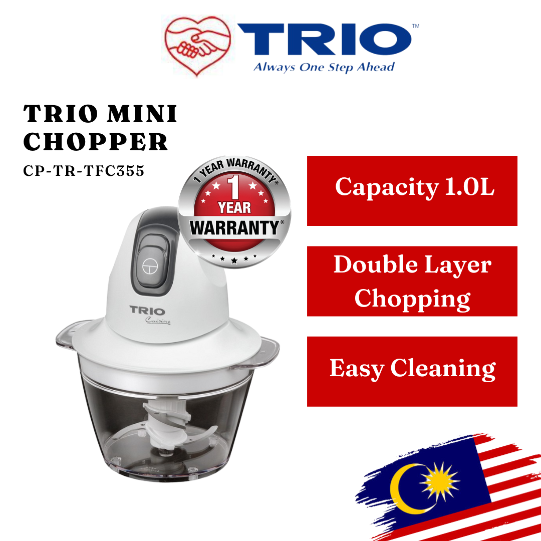 Trio Mini Chopper TFC-355 TFC355 Electric Meat Grinder Hand Chopper ...