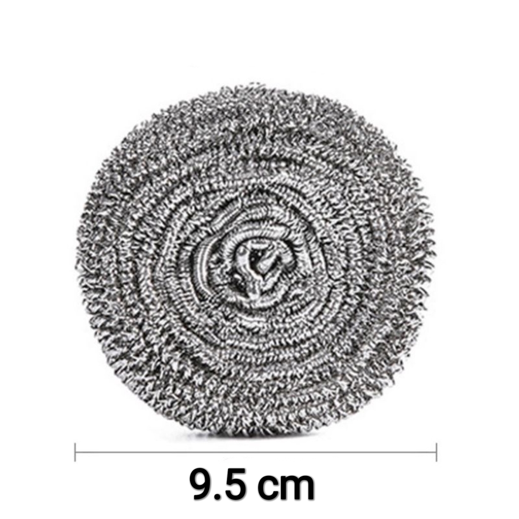 Stainless steel metallic spiral ball scouring dish wash 钢丝球 | Lazada