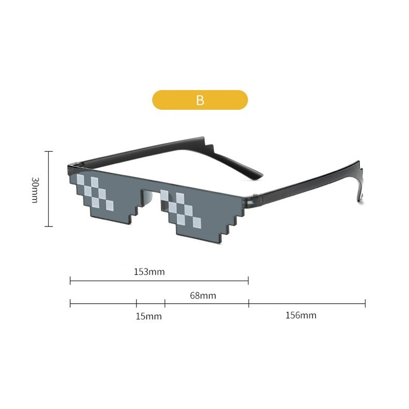 8 Bit Thug Life Sunglasses Shades Pixelated Ladies Sunglasses ...