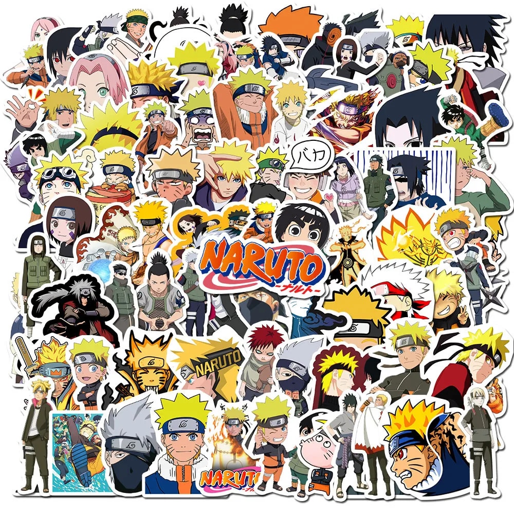 100 s Anime Stickers Naruto Dragon Ball Z Demon Slayer Hunter X ...