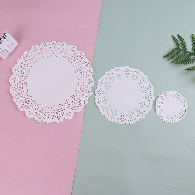 100pcs White Round Paper Doilies Doily Lace Placemats for Tables ...