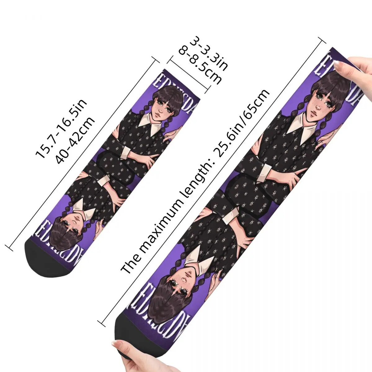 Wednesday Addams Thing Socks Soft Casual Socks TV Series Wednesday ...