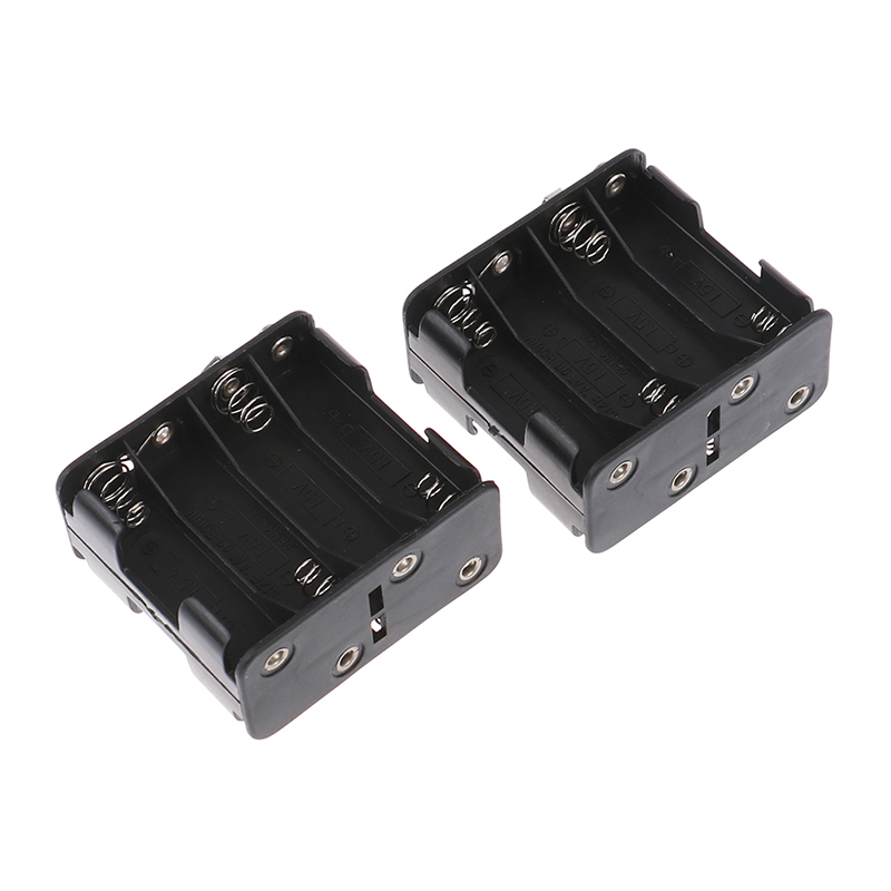 8*AA 12V Battery Clip Slot Storage Holder Box Case With 9V Snap ...