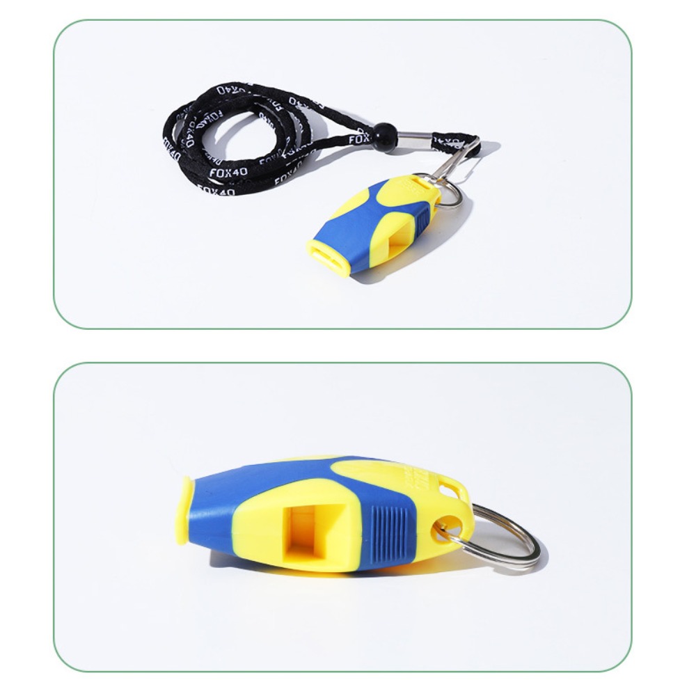 Bicolor Referee Whistle Classic ABS Seedless Whistle Loudest Cheering ...