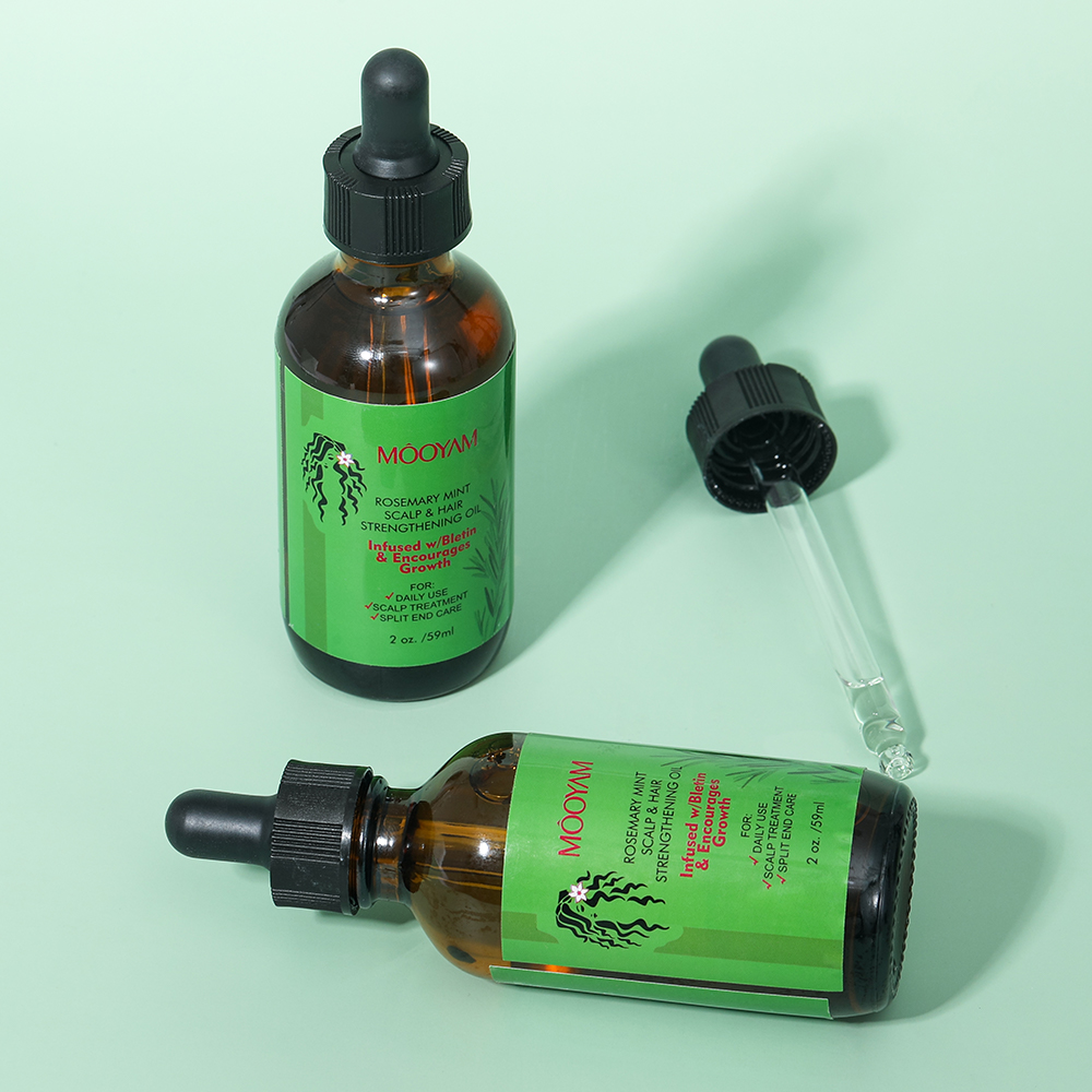 Rosemary Hair Strengthening Oil 59ml Hair Growth Mint Essential Oil ...