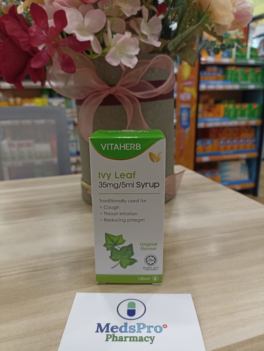 Vitaherb Ivy Leaf 34mg/5ml Syrup 100ML | Lazada