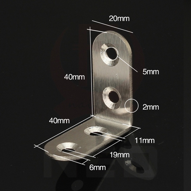 COD Stainless Steel 90 Degree Angle Bracket Corner Brace Joint Bracket ...