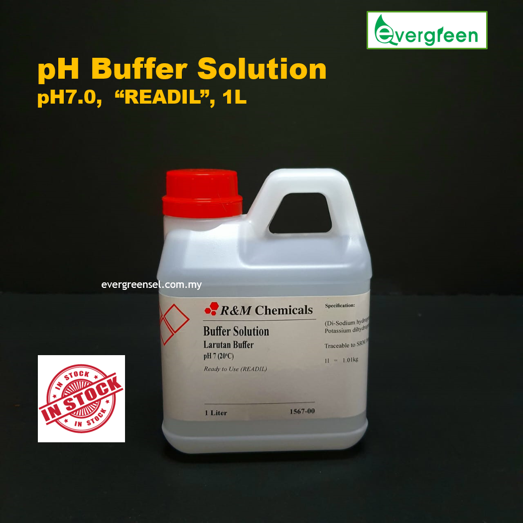 ( READY STOCK ) Buffer Solution, pH4, pH7, pH10, “READIL”, 1L | Lazada