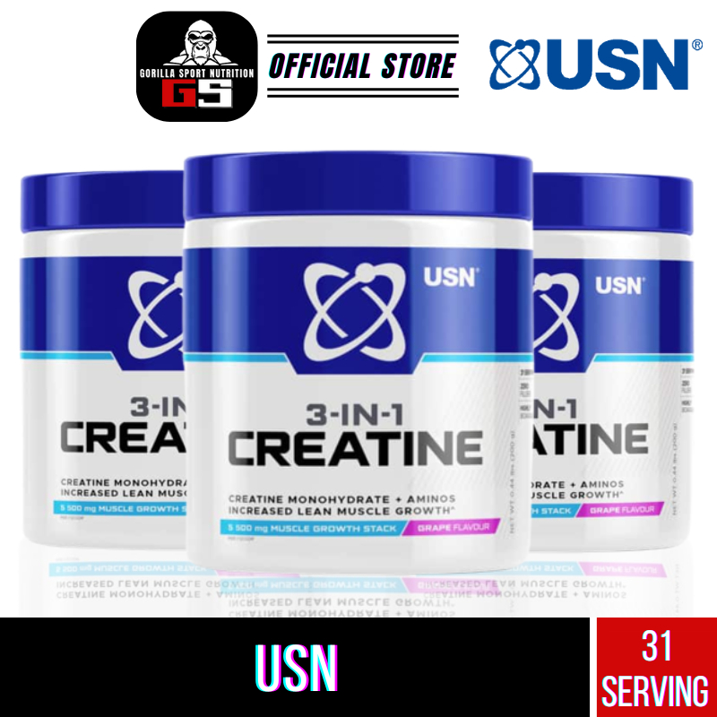 Usn Creatine Monohydrate & Aminos 3in1 Grape Flavor | Lazada