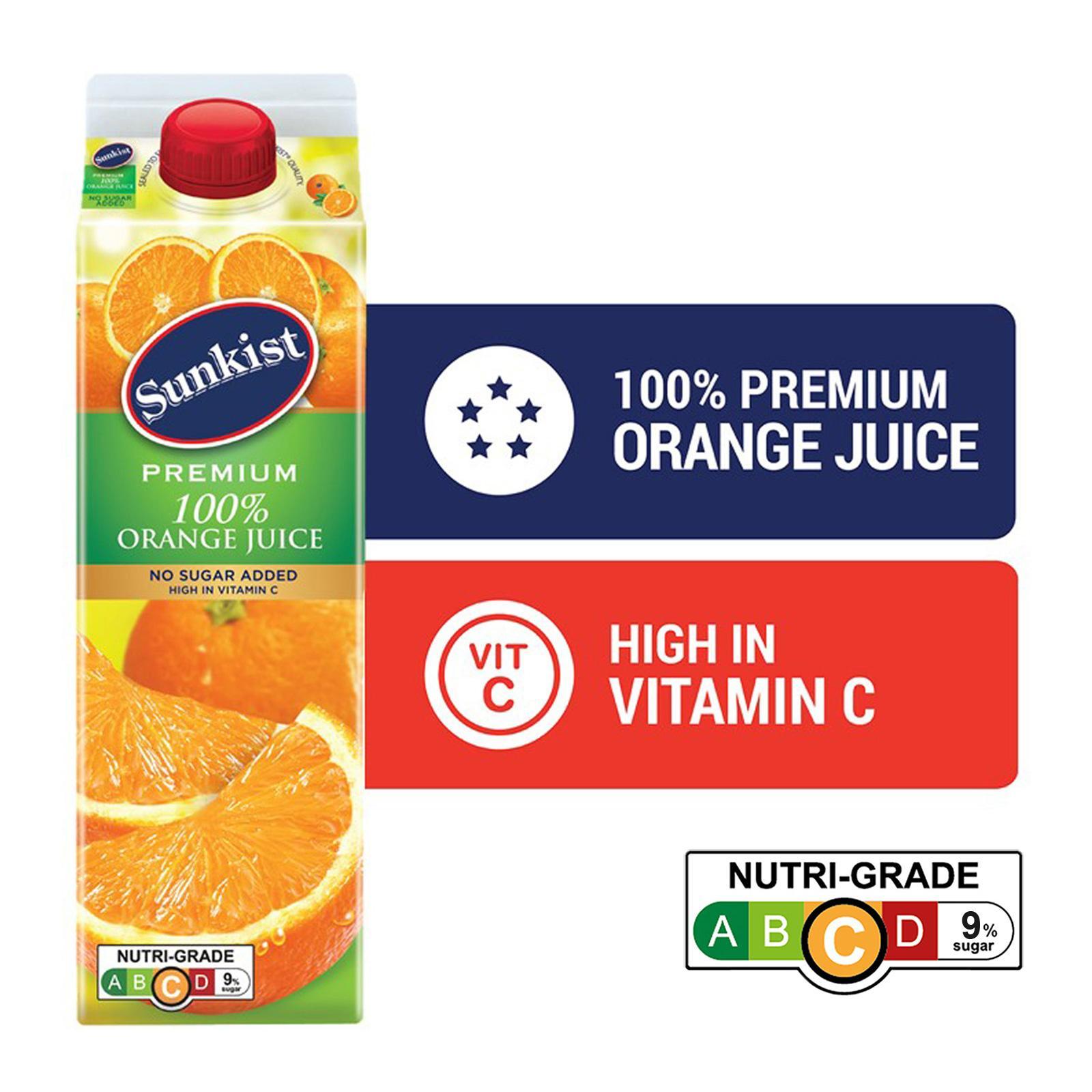 Sunkist Premium 100% Orange Juice 946ML | Lazada Singapore
