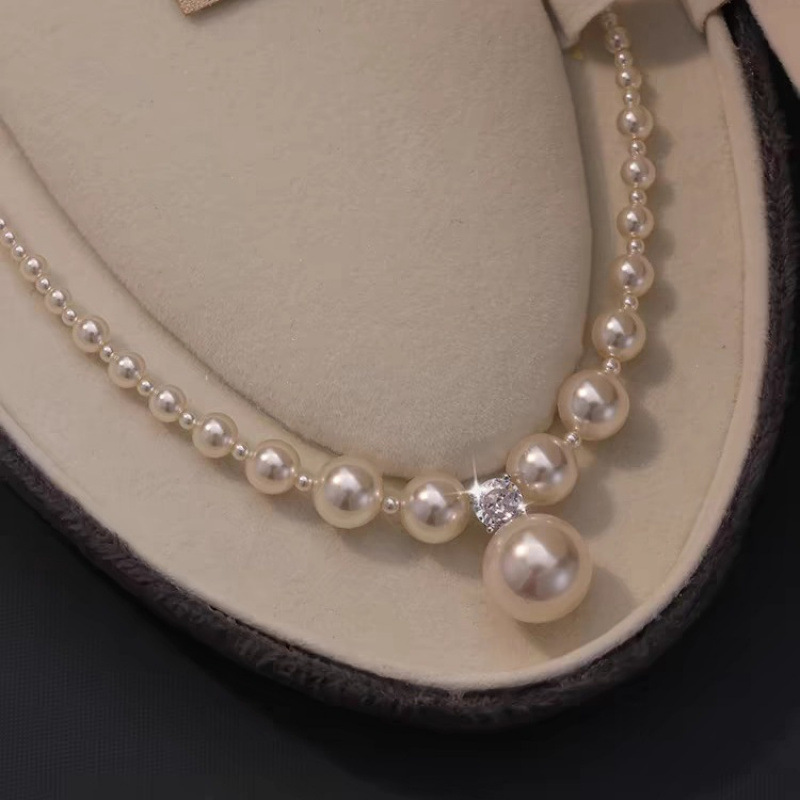 【Countdown Deal！】It's Shijia baby Gradient Clavicle Chain Broken Silver ...