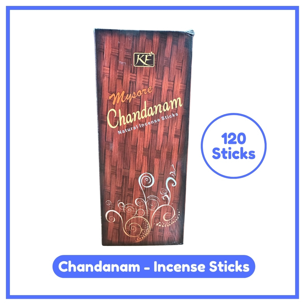 Chandanam Mysore Incense Sticks (120 Sticks) - Natural Sandalwood ...