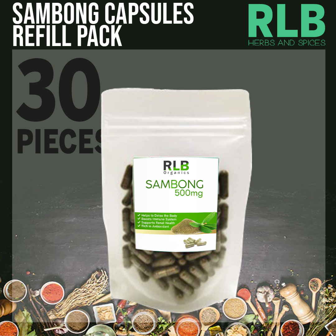 Organic Pure Natural Sambong Capsules Refill Packs (100, 60, 30 ...