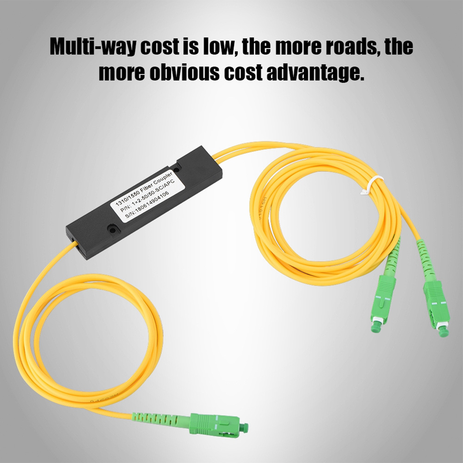 1X2 SC Singlemode Fiber Optical Splitter ไฟเบอร์ออปติก Pigtail SC / UPC ...