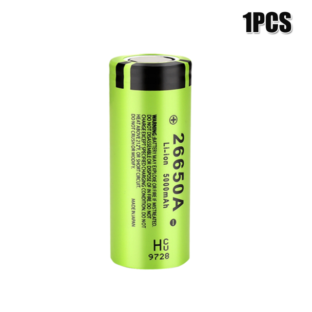 Panasonic 26650A 26650 3.7V 5000mAh Lithium Rechargeable Battery Pack ...