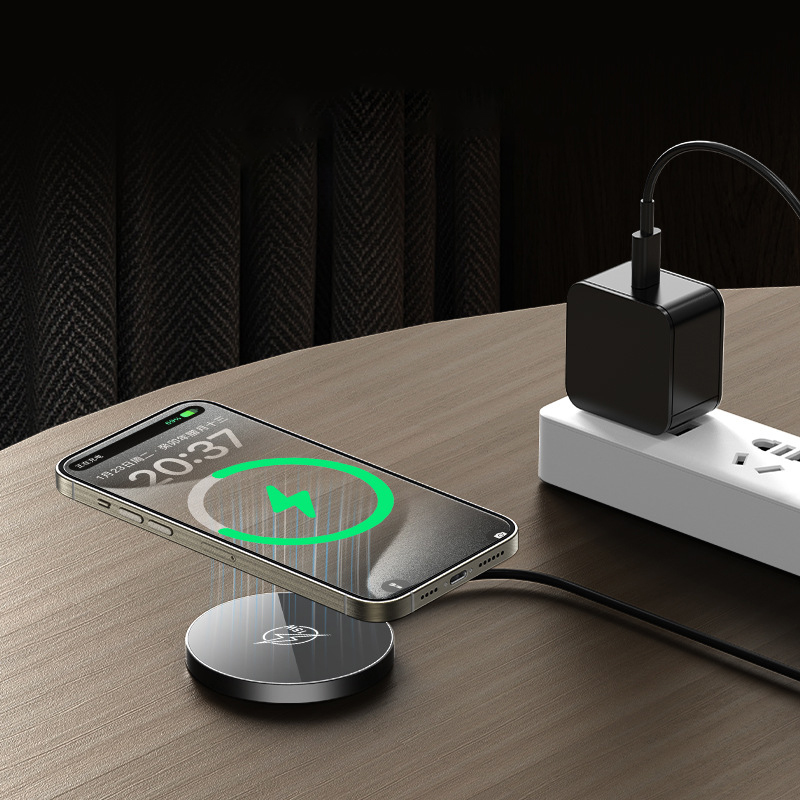 Wireless Charger Qi2 Magnetic Wireless Charger Ultra-Thin Aluminum For ...