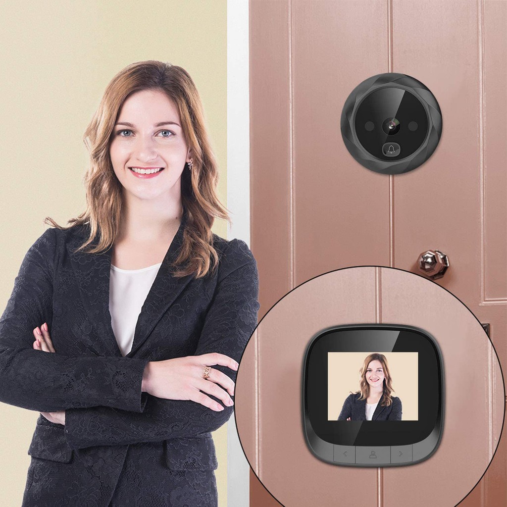 Smart Door Viewer,Doorbell Viewer,Video Doorbell,2.4" Digital Peephole ...