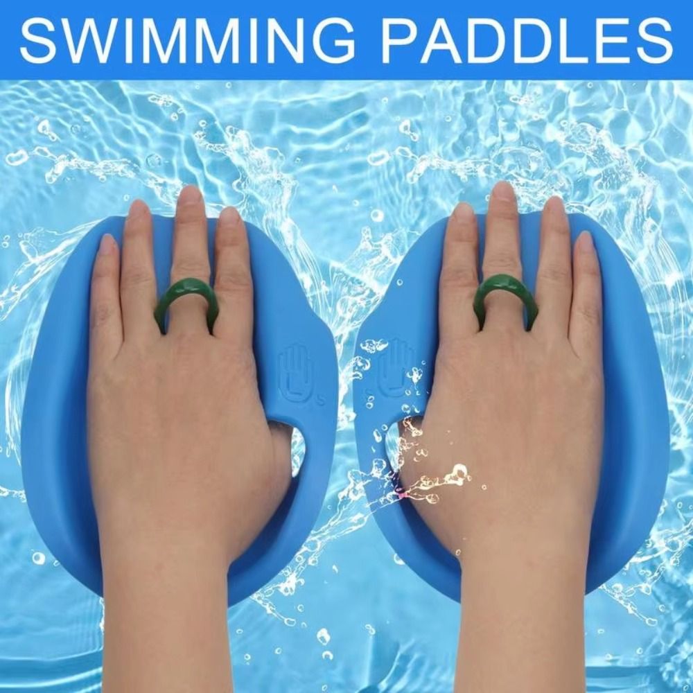 Swimming Fins Hand Webbed PVC Kids Swimming Training Paddles Practice ...
