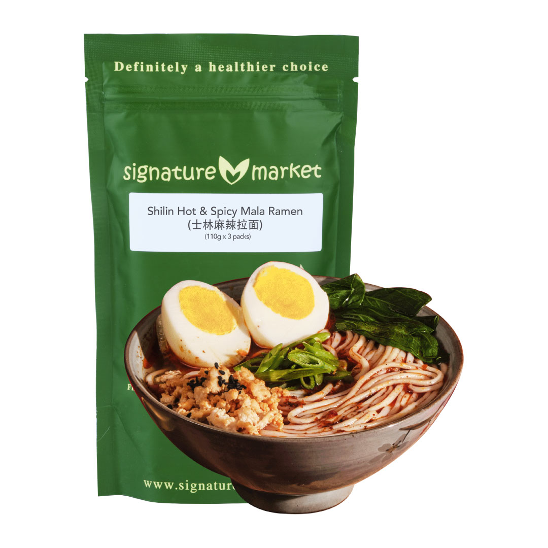 Signature Market Shilin Hot & Spicy Mala Ramen (士林麻辣拉面) (110g x 3 packs ...