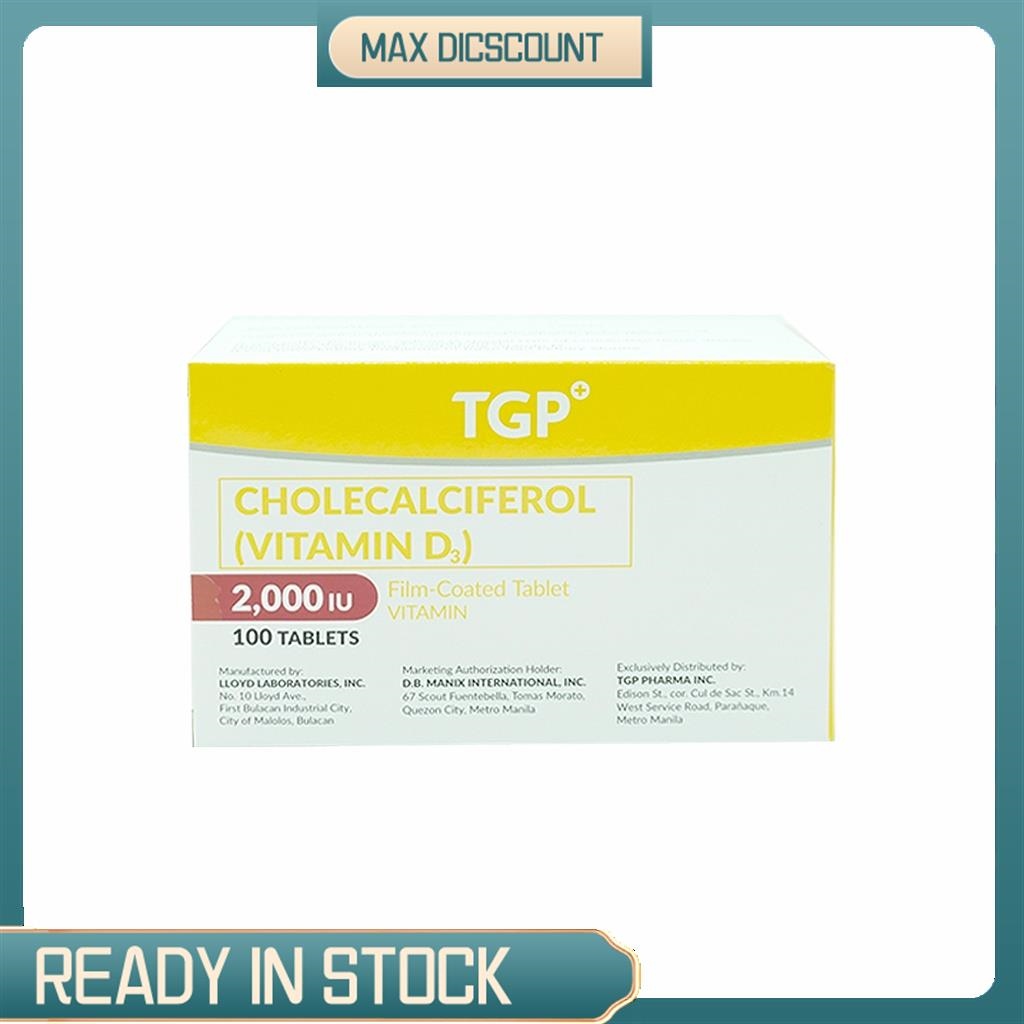 TGP Cholecalciferol Vitamin D3 2000IU Film-coated Tablet 10s | Lazada PH