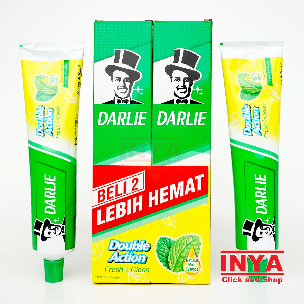 Darlie Double Action Fresh Clean Toothpaste 225gr x 2 - Pasta Gigi ...