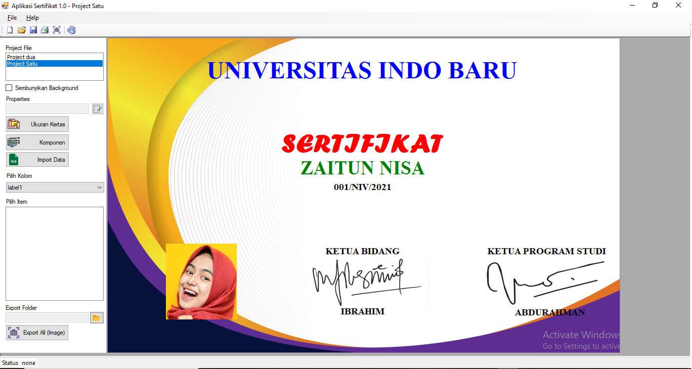 Aplikasi Sertifikat dan Piagam | Lazada Indonesia