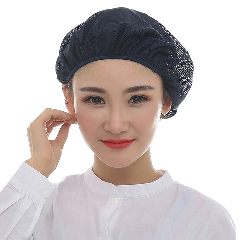 Bathroom accessories Black Elastic Chef Net Hat Cook Caps Kitchen ...
