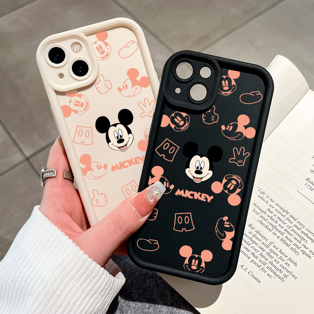 ZCSIBORUI for OPPO A60 Back Cover Orange Color Mickey Mouse Pattern ...