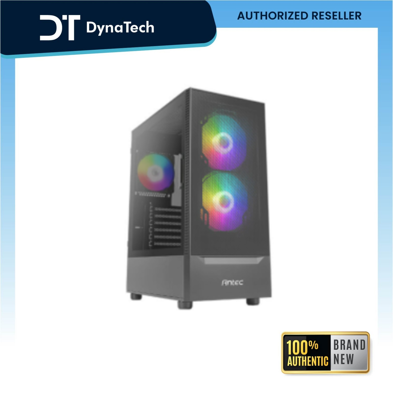 Antec NX410 Black Mesh ARGB TG ATX Mid Tower Casing (2*140mm+1*120mm ...