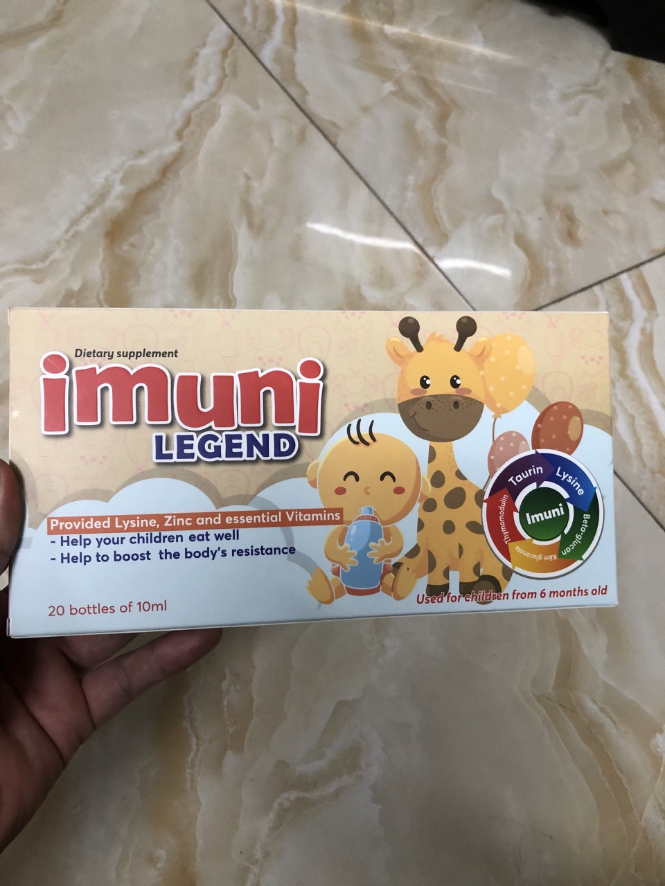 Imuni Legend - siro bổ sung lysin,kẽm,taurin, vitamin nhóm B, dễ uống ...