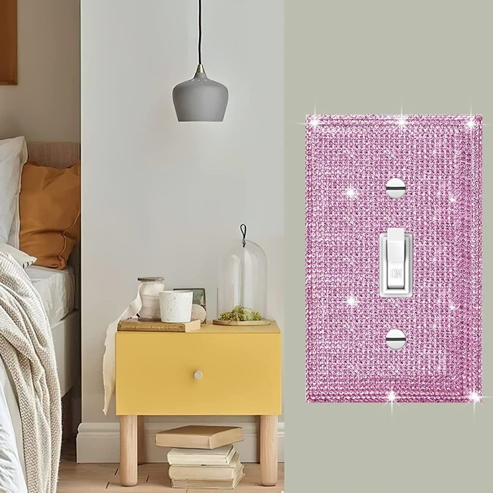 Fashion Sparkling Switch Decorative Cover Flashing Dustproof Socket ...