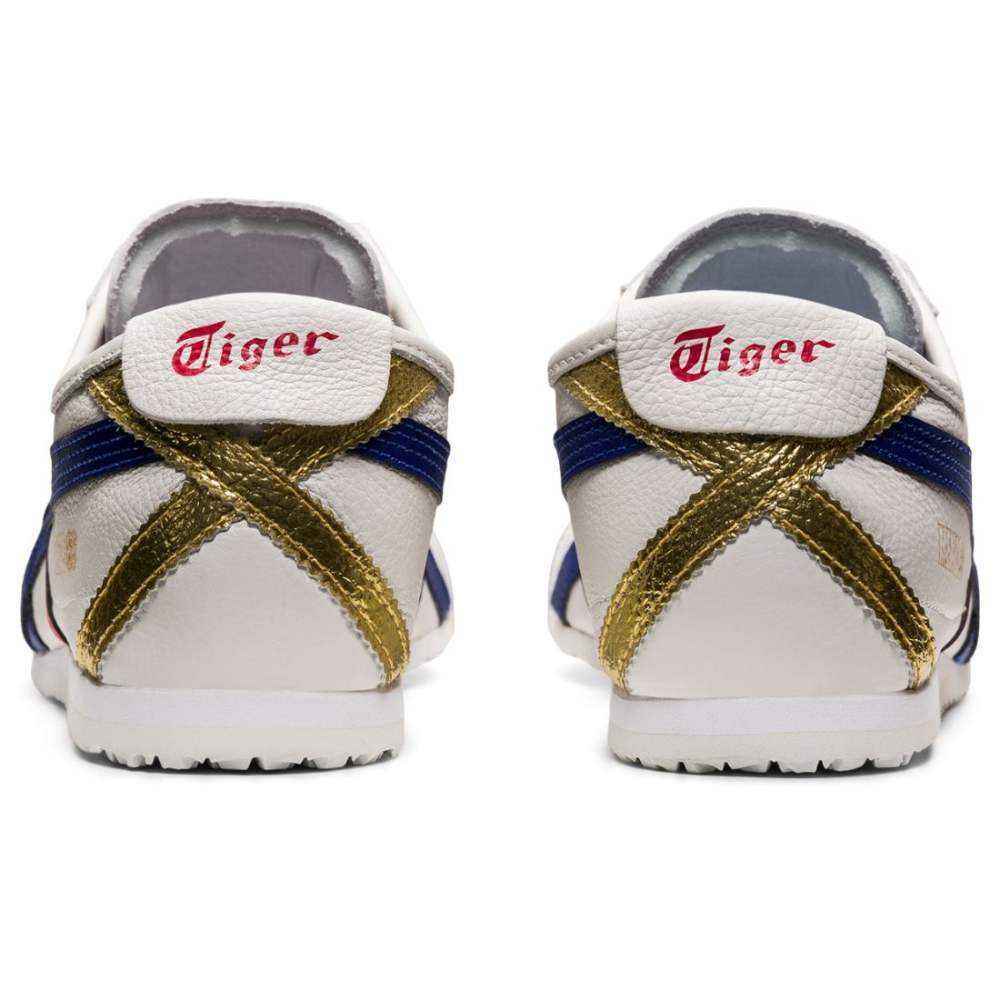 100 Original Onitsuka Tiger MEXICO 66 WhiteDark Blue D507L-0152 Low Top ...