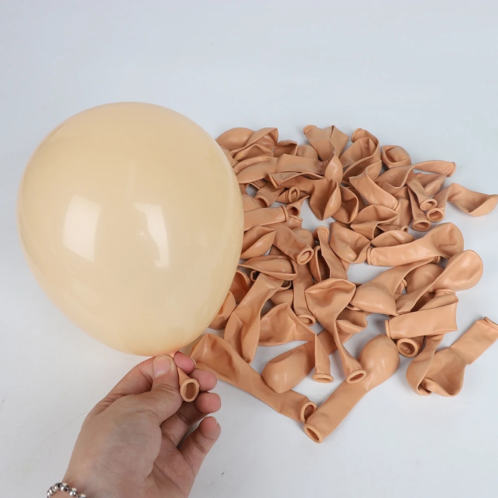 10/20/30pcs Retro Green Balloons Coffee Khaki Coco Skin Avocado Green ...