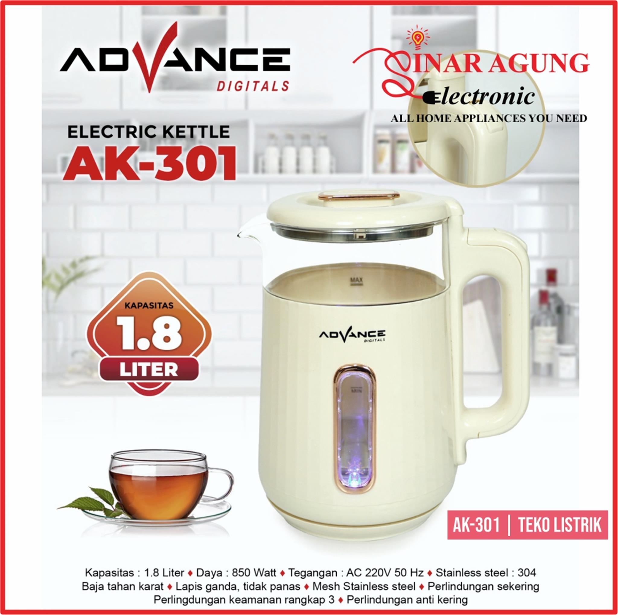 ADVANCE AK-301 / AK301 TEKO LISTRIK KACA TRANSFARAN - GARANSI RESMI ...