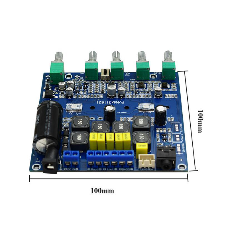 Bluetooth 5.0 TPA3116D2 Digital 2.1 Audio Amplifier Board 100W+50W+50W DC 12-24V ZHIXING | Daraz ...