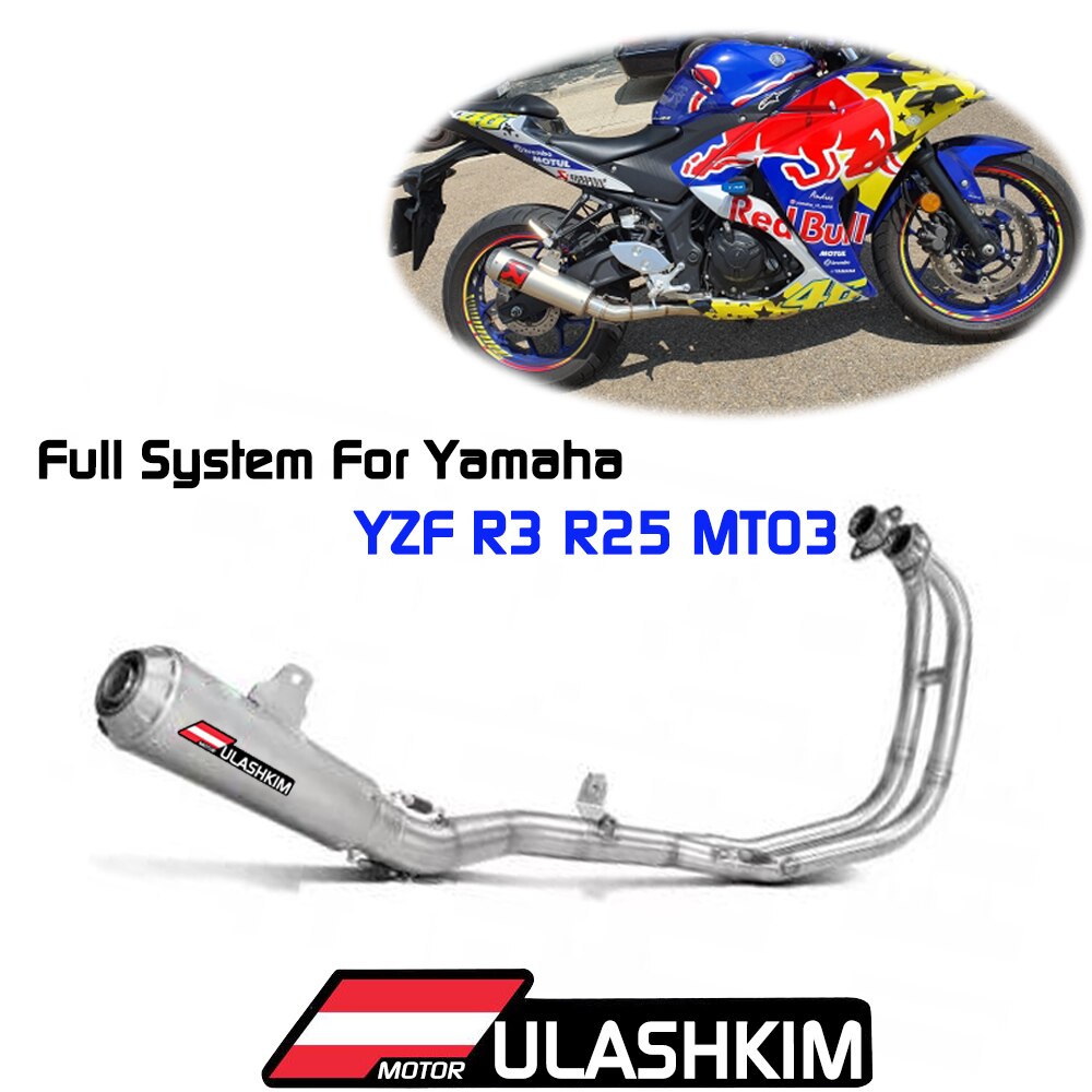 For Yamaha Yzf R3 R25 Yzf R3 Mt03 Mt 03 2014 To 2021 Motorcycle Exhaust